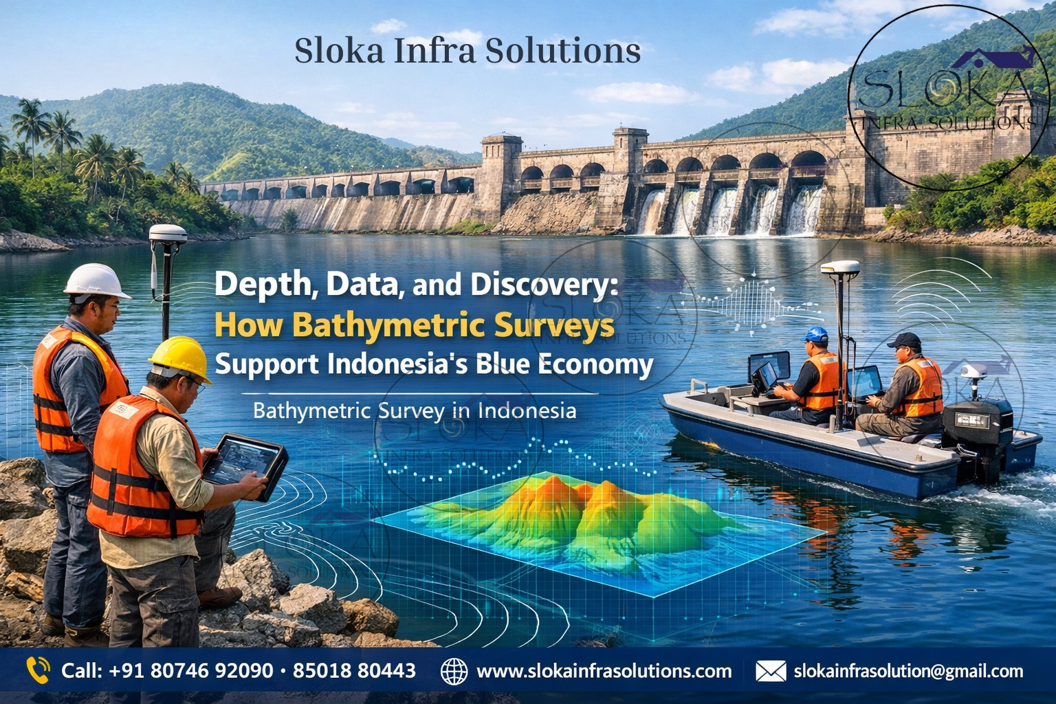 Bathymetric Survey in Indonesia | Call: +91 80746 92090