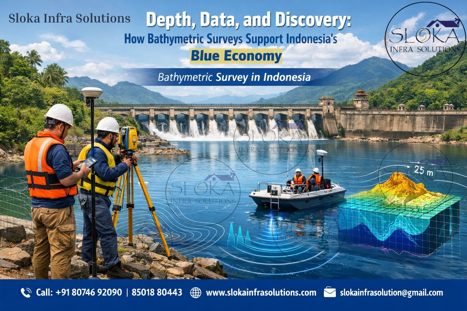 Bathymetric Survey in Indonesia | Call: +91 80746 92090